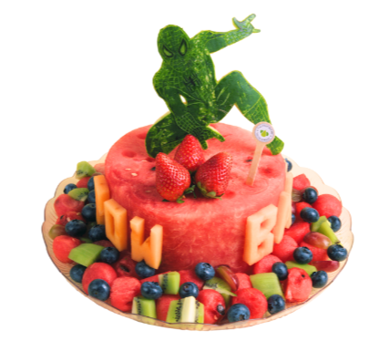 1-Tier Spider-Man Watermelon Cake – MelonMe